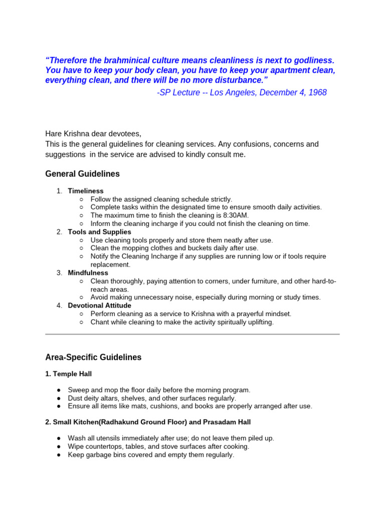 Cleaning Guidelines | PDF | Bathroom | Home