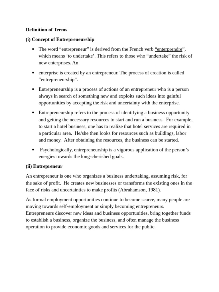 Definition of Terms | PDF