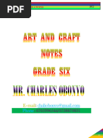 Grade 6 Art and Craft Lesson Notes | PDF | Drawing | Composition ...
