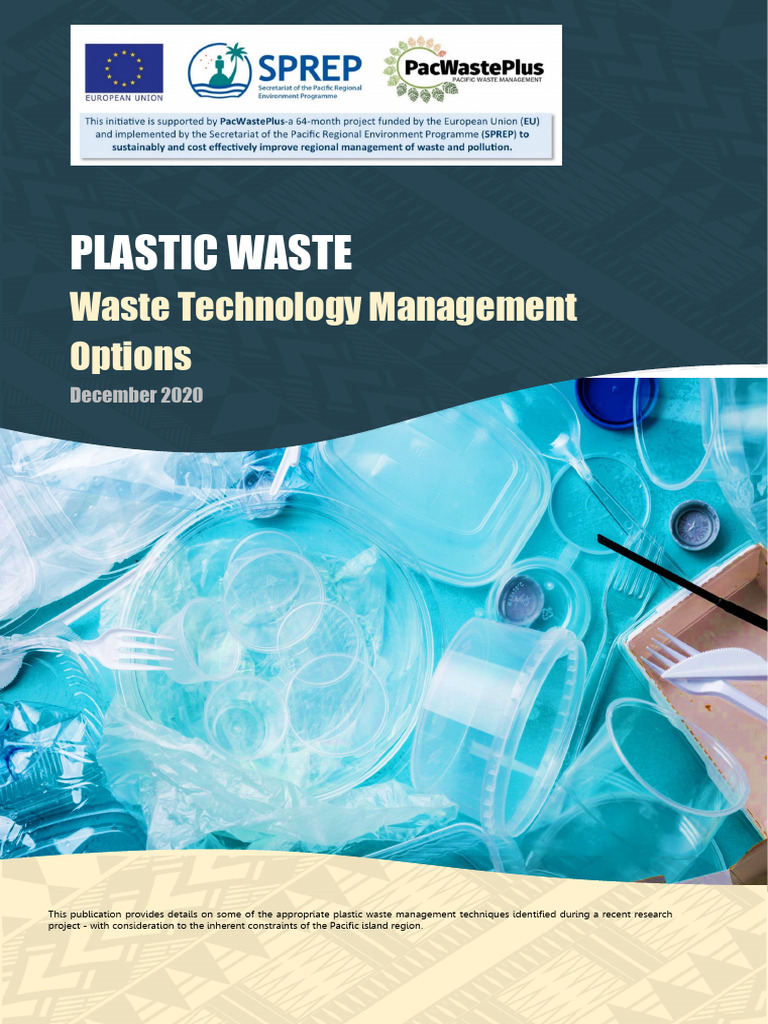 Waste Technology Management Options Plastics | PDF | Recycling | Plastic