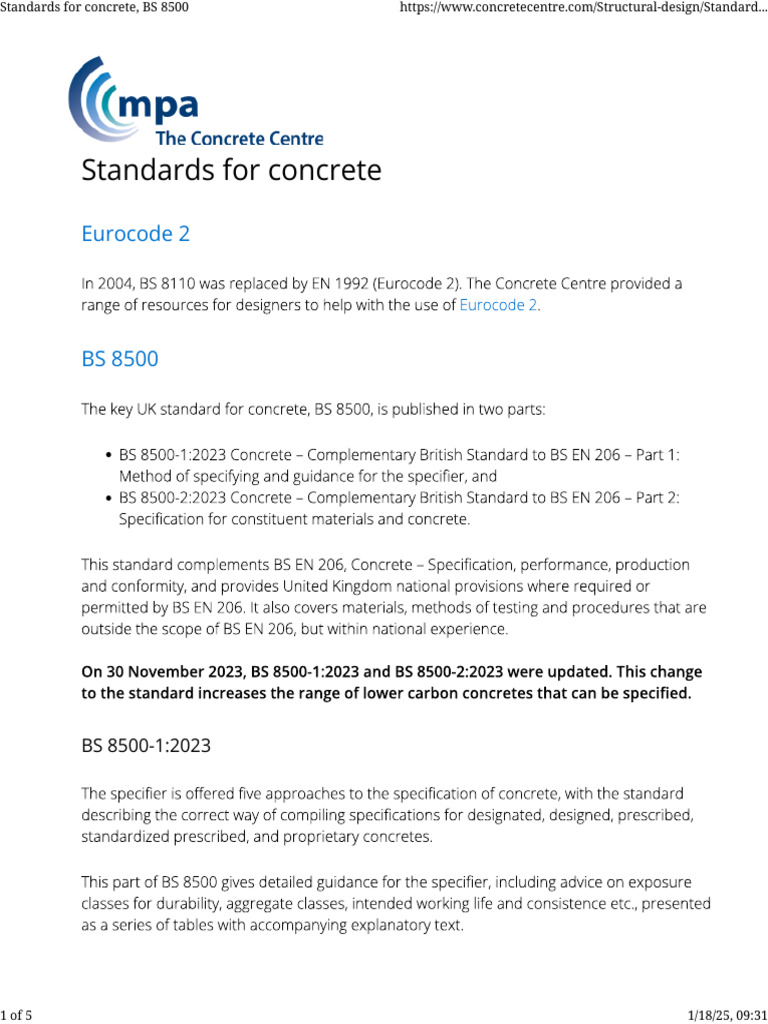 BS 8500 sample | PDF