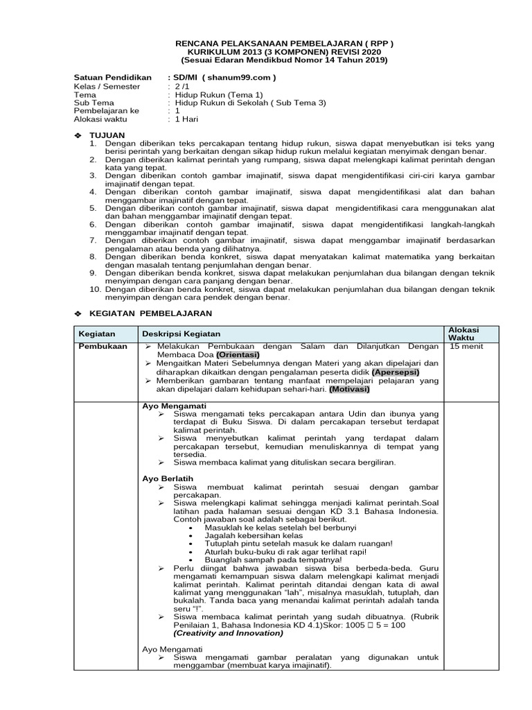 Kelas 2 T1 SB3 | PDF