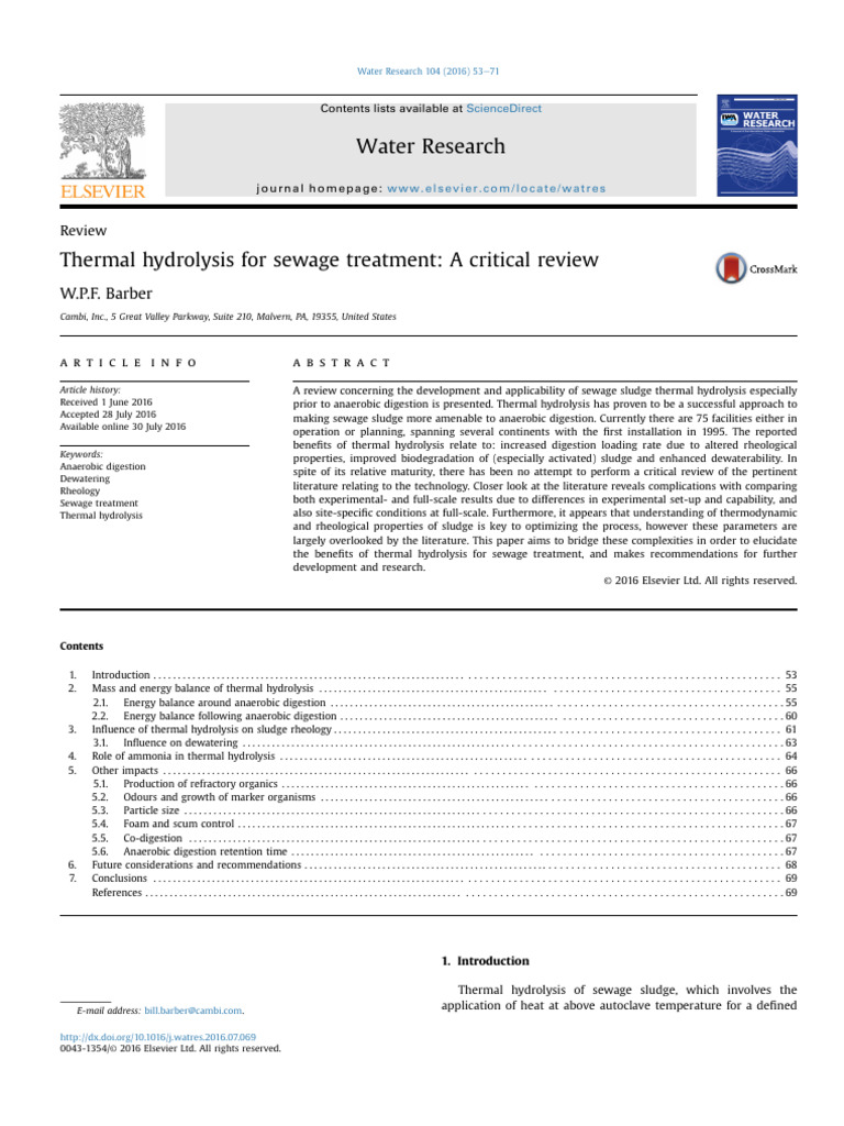 thermal | PDF | Anaerobic Digestion | Sewage Treatment