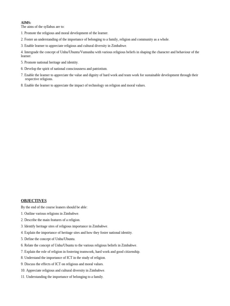 Form 2 FRS Scheme Book J Z MOYO HIGH | PDF | Teachers | Methodology