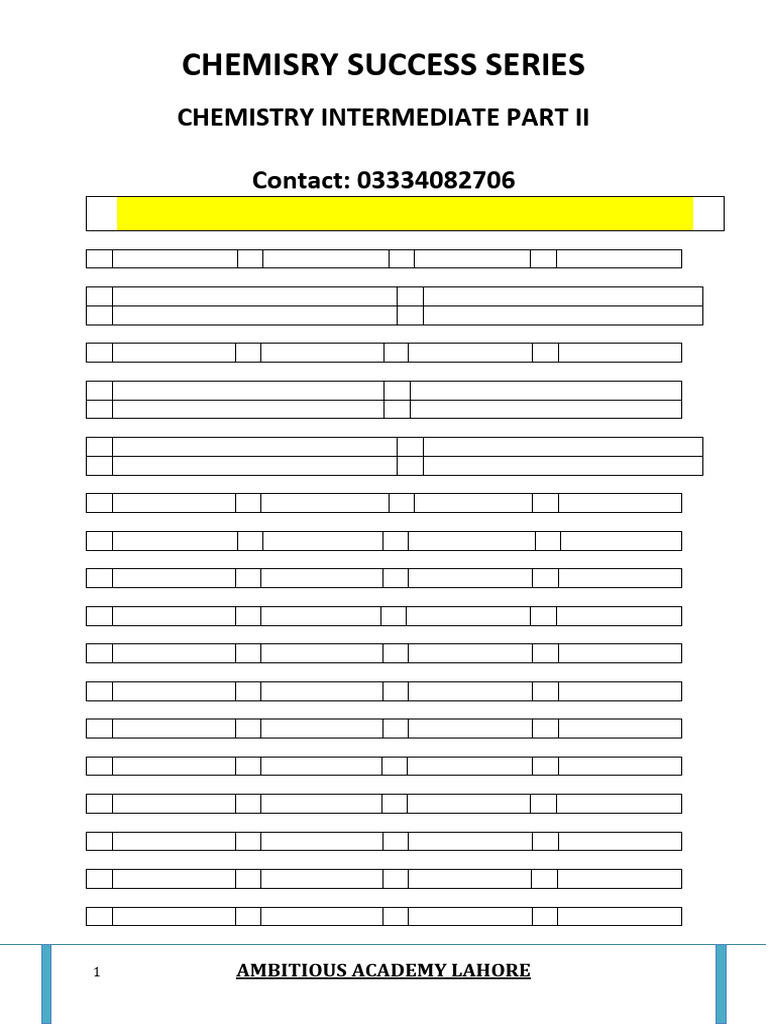 Inter 2 Chemistry Success Series | PDF | Aldehyde | Benzene