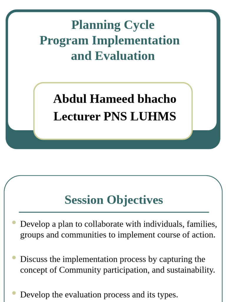 Community As Partner - Implementation Monotoring & Evaluation | PDF ...