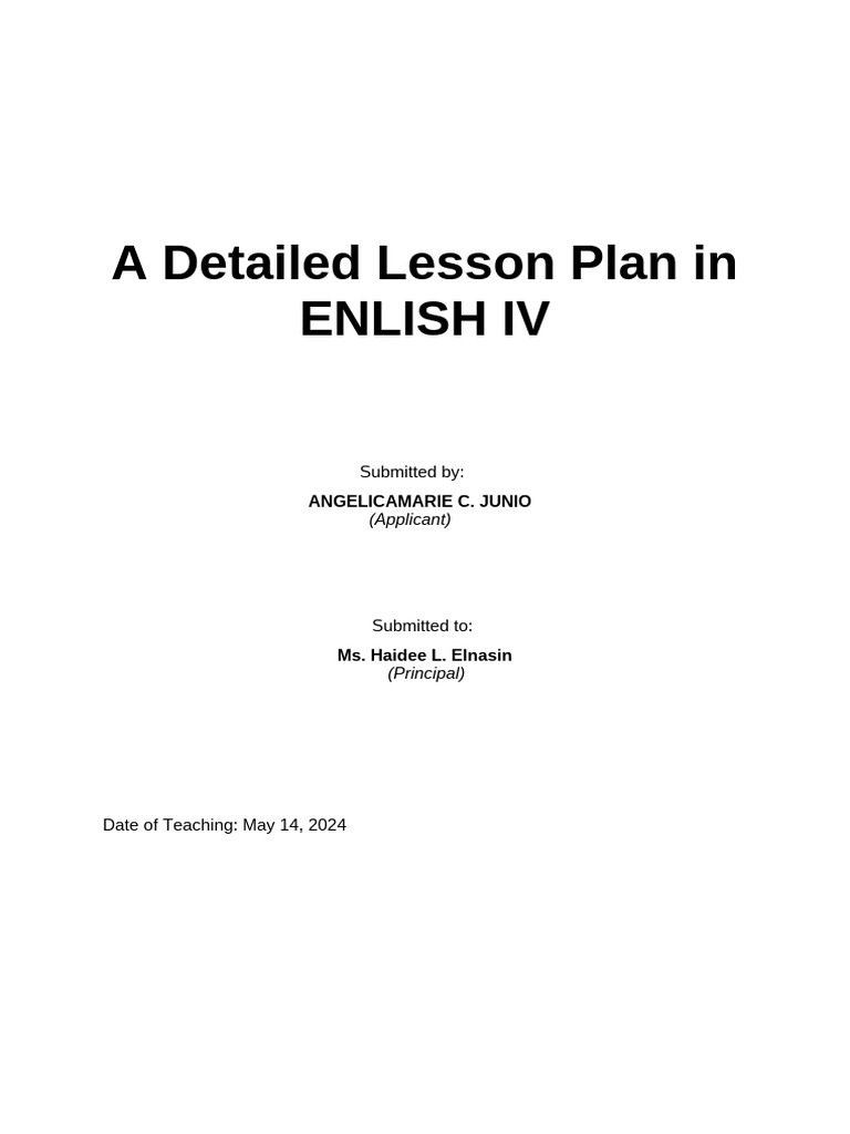 Singular and Plural Nouns Lesson Plan | PDF | Plural | Noun