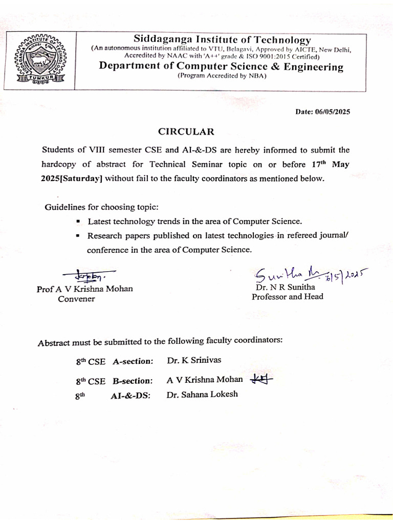 Seminar Stu Circular 1 2025 | PDF