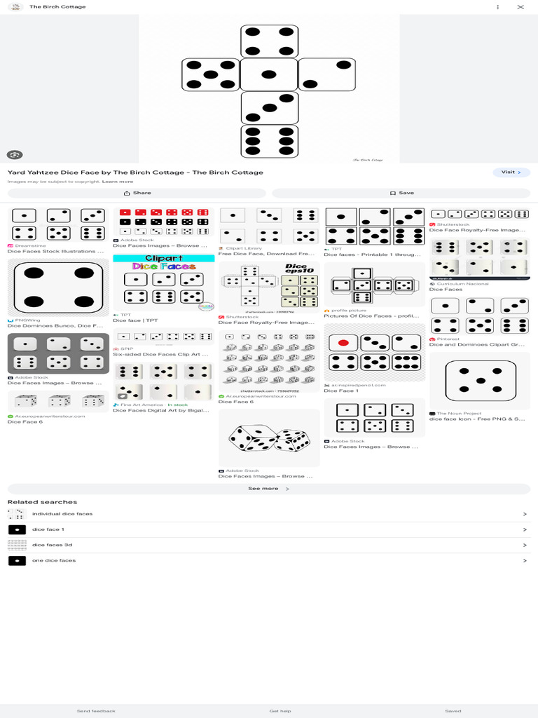 Dice Faces - Google Search | PDF | Communication Design | Graphic Design