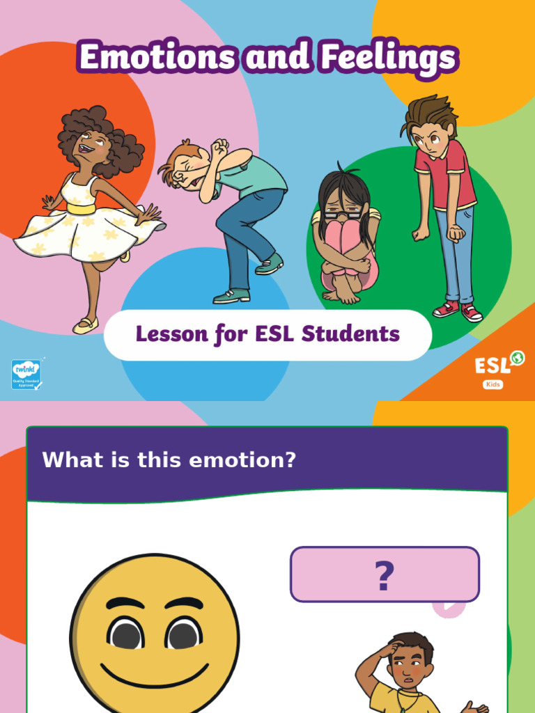 T 1721152832 Esl Emotions and Feelings Lesson Kids A1 A2 - Ver - 1 | PDF