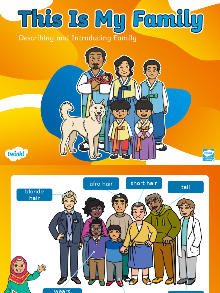 t-1721763715-esl-this-is-my-family-kids-a1-a2_ver_2 | PDF | Vision | Hair Color