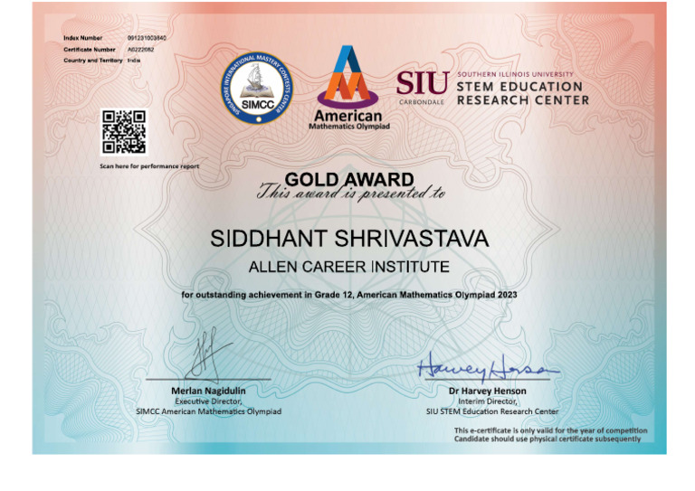 AMO2023 Gold SID | PDF