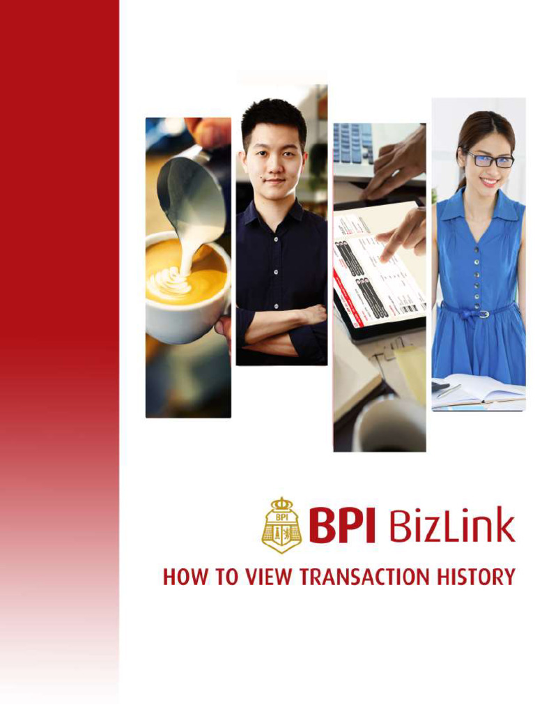 BizLink - How To View Transaction History User Manual - Final | PDF
