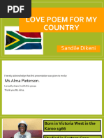Proudly South African Poem | PDF
