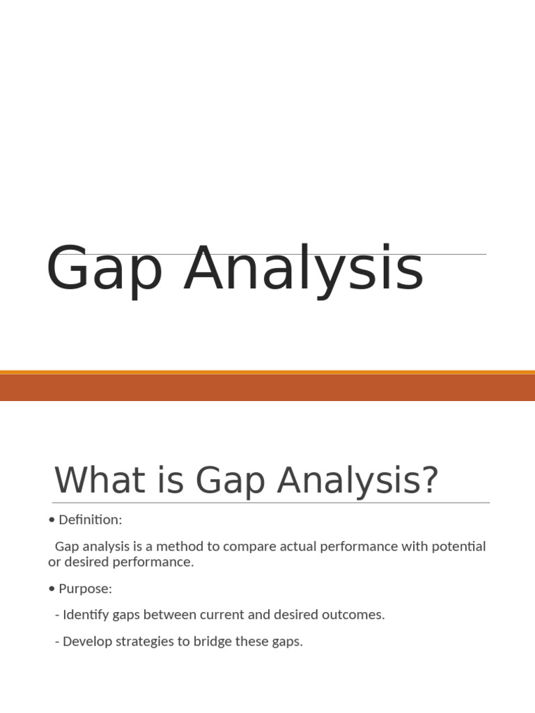Understanding Gap Analysis Methods | PDF