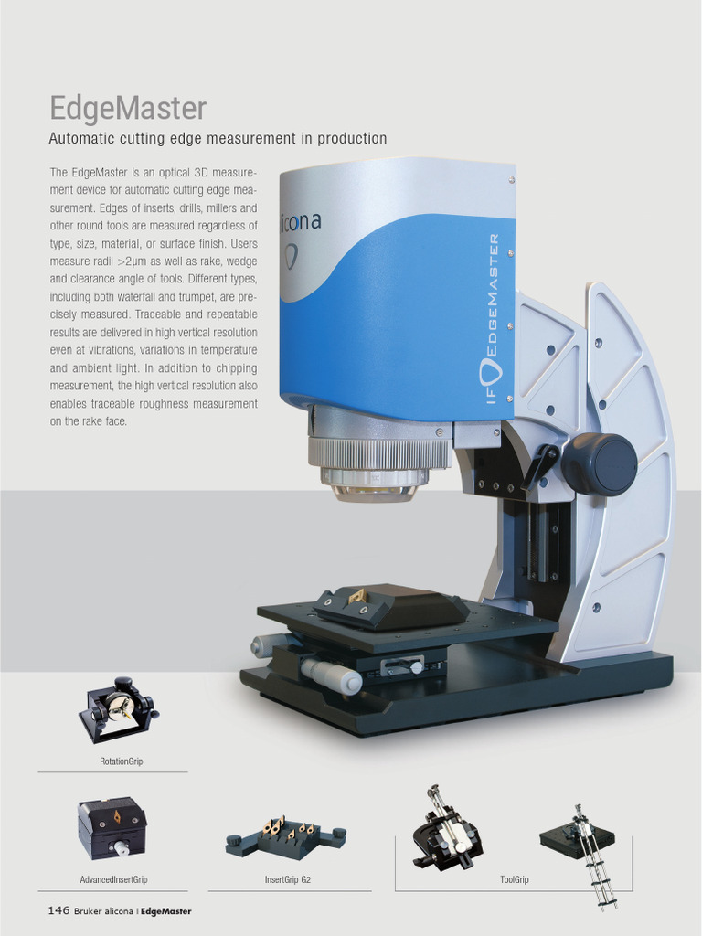 Bruker Alicona - EdgeMaster G4 - EN - FV9 | PDF | Applied And ...