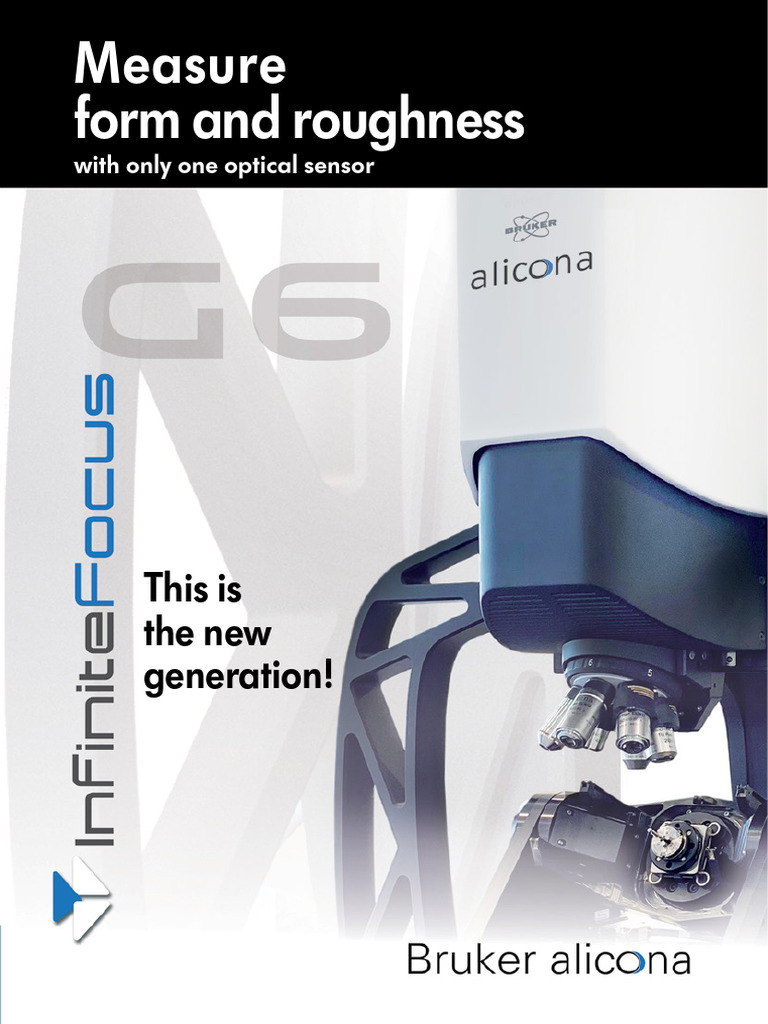 Alicona InfiniteFocus G6 Overview | PDF | Surface Roughness | Usability