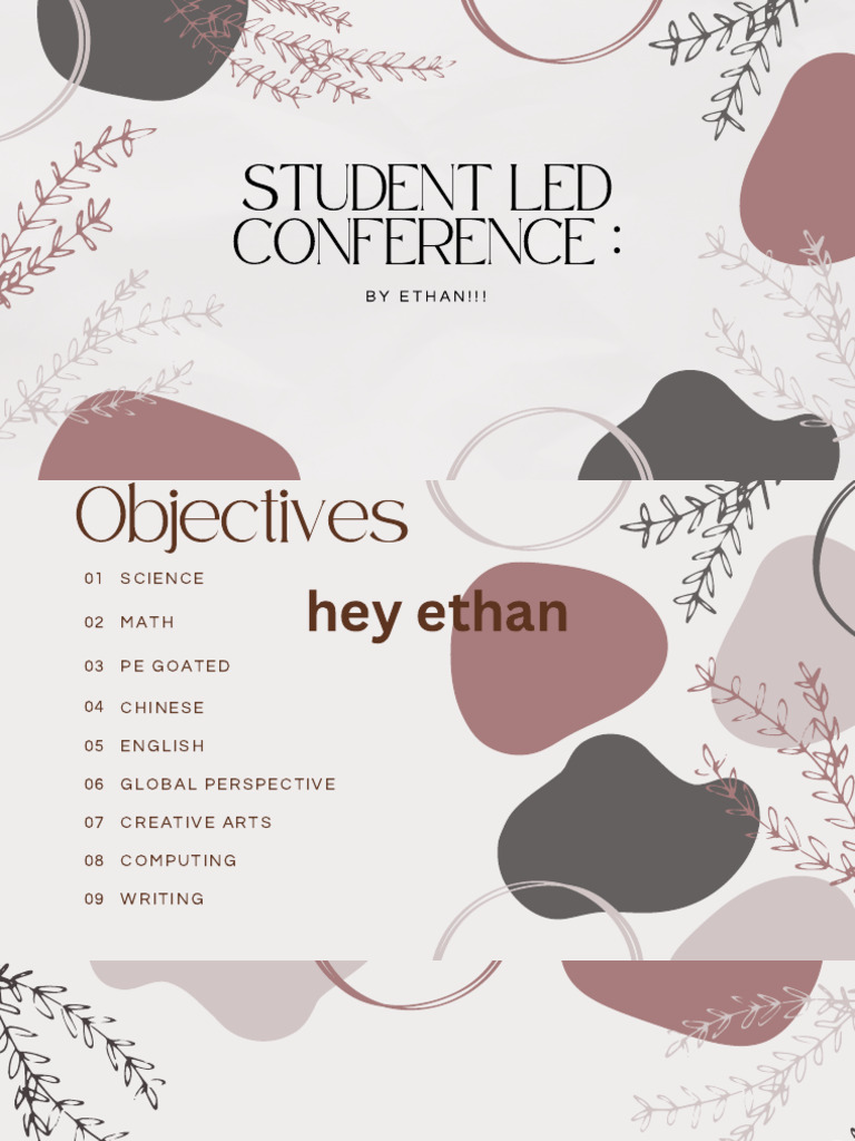 Student Led Conference | PDF | Mathematics