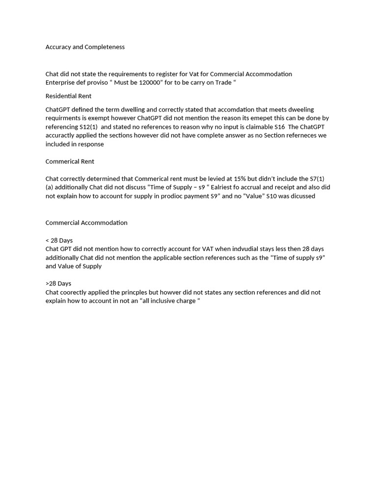 Accuracy and Completeness | PDF