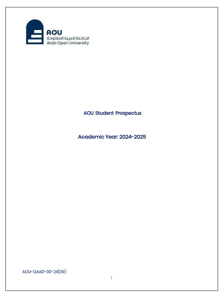 Student Prospectus 2024-2025 | PDF | Course Credit | University And College Admission