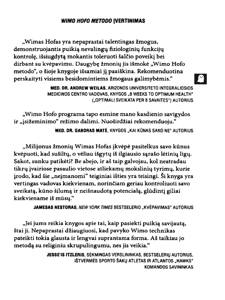 Wim Hof - Wim Hof Metodas | PDF