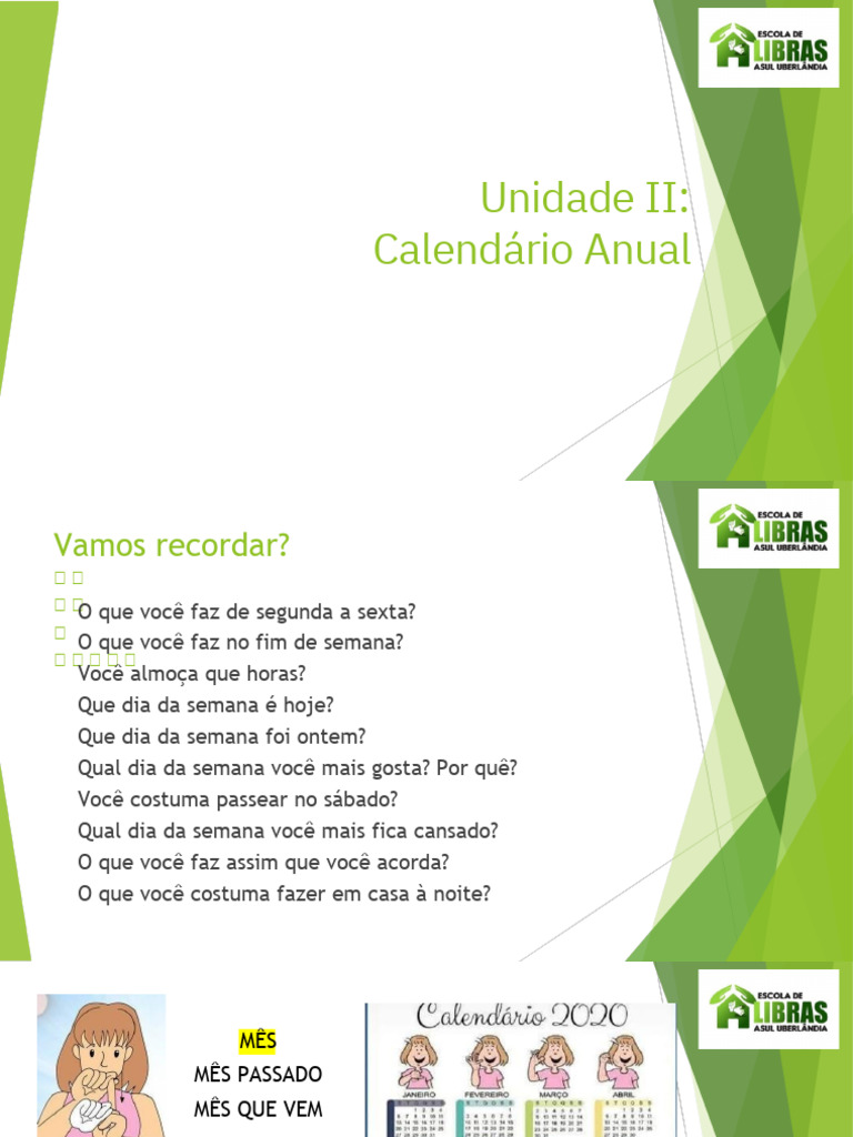 Aula 5 - Calendário e Revisao - PDF - 20241015 - 153445 - 0000 | PDF | Aniversários