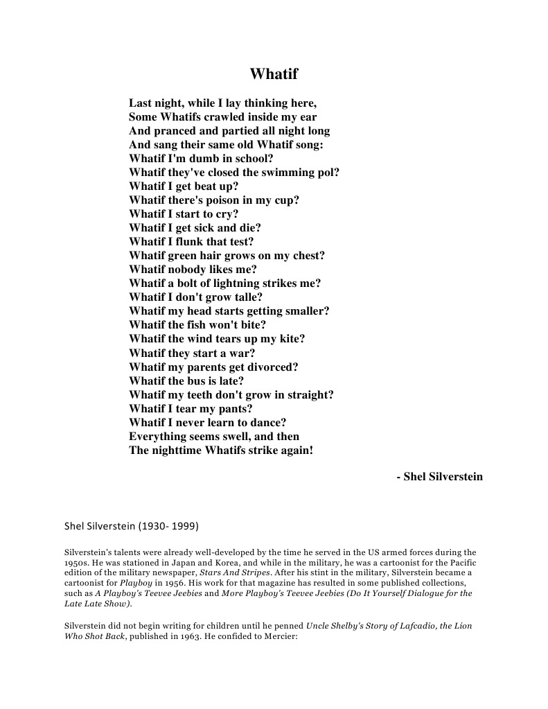 Shel Silverstein The Missing Piece Pdf