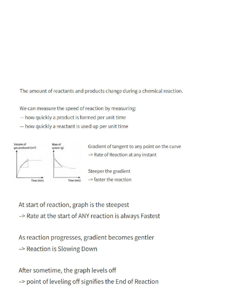Rate of Reaction Board Notes | PDF | Reaction Rate | Chemical Reactions
