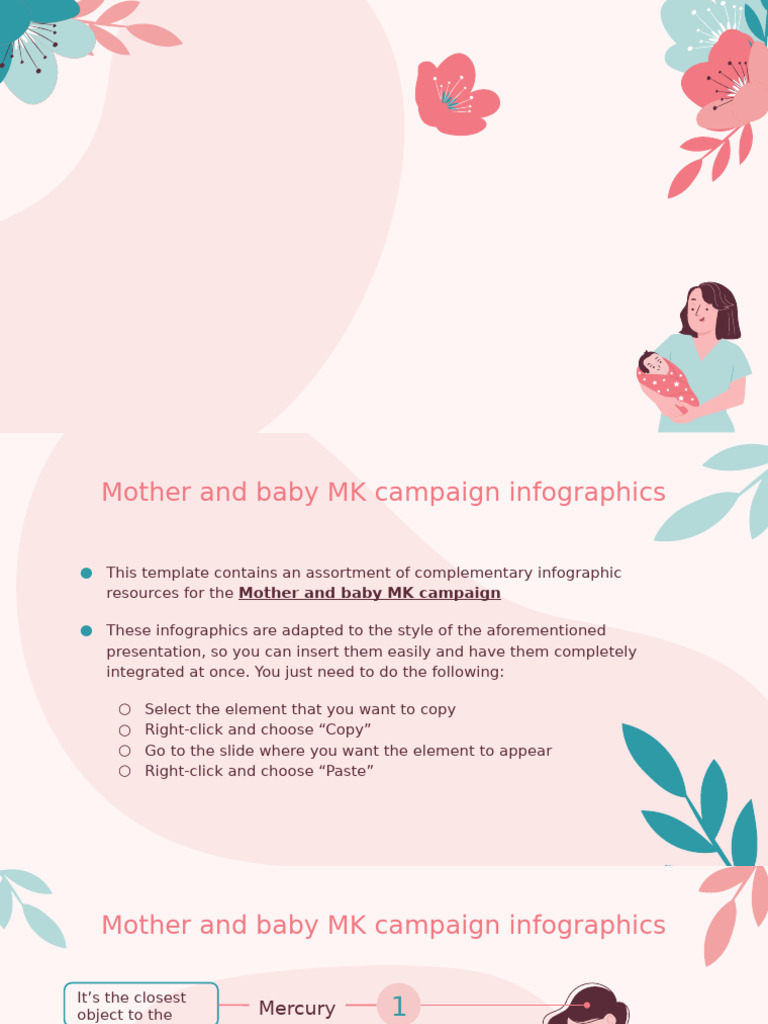 Mother and Baby MK Campaign Infographics by Slidesgo | PDF | Planets ...