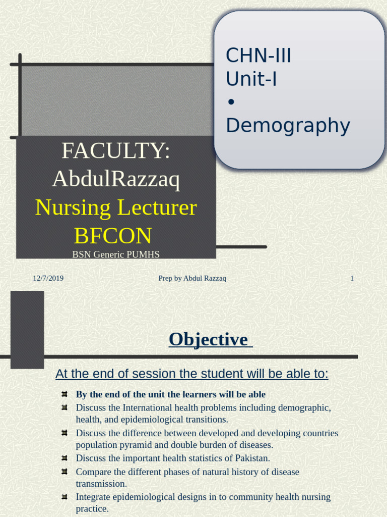 Demographic and Health Transitions Overview | PDF | Non Communicable ...