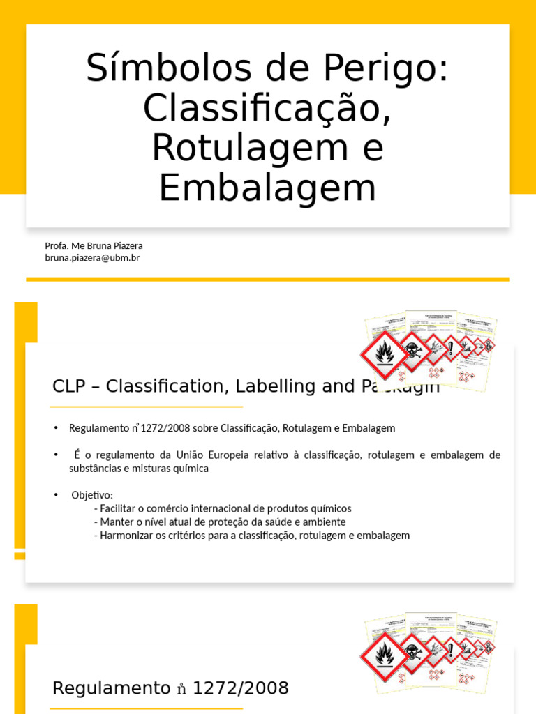 Aula 3 Símbolos de Perigo e mapa de risco | PDF