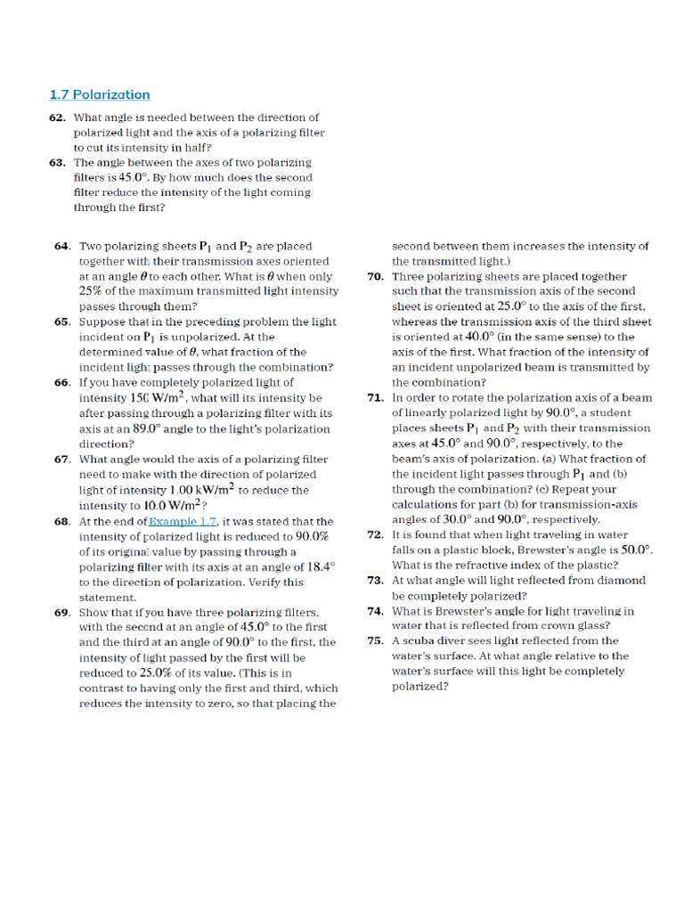 Polarization Prac | PDF