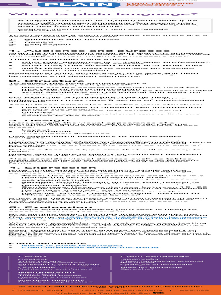 What Is Plain Language? - Plain Language | PDF | Plain Language ...