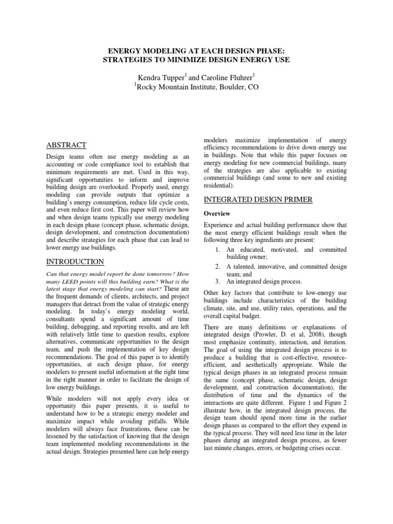 Kendra Tupper and Caroline Fluhrer Rocky Mountain Institute, Boulder ...