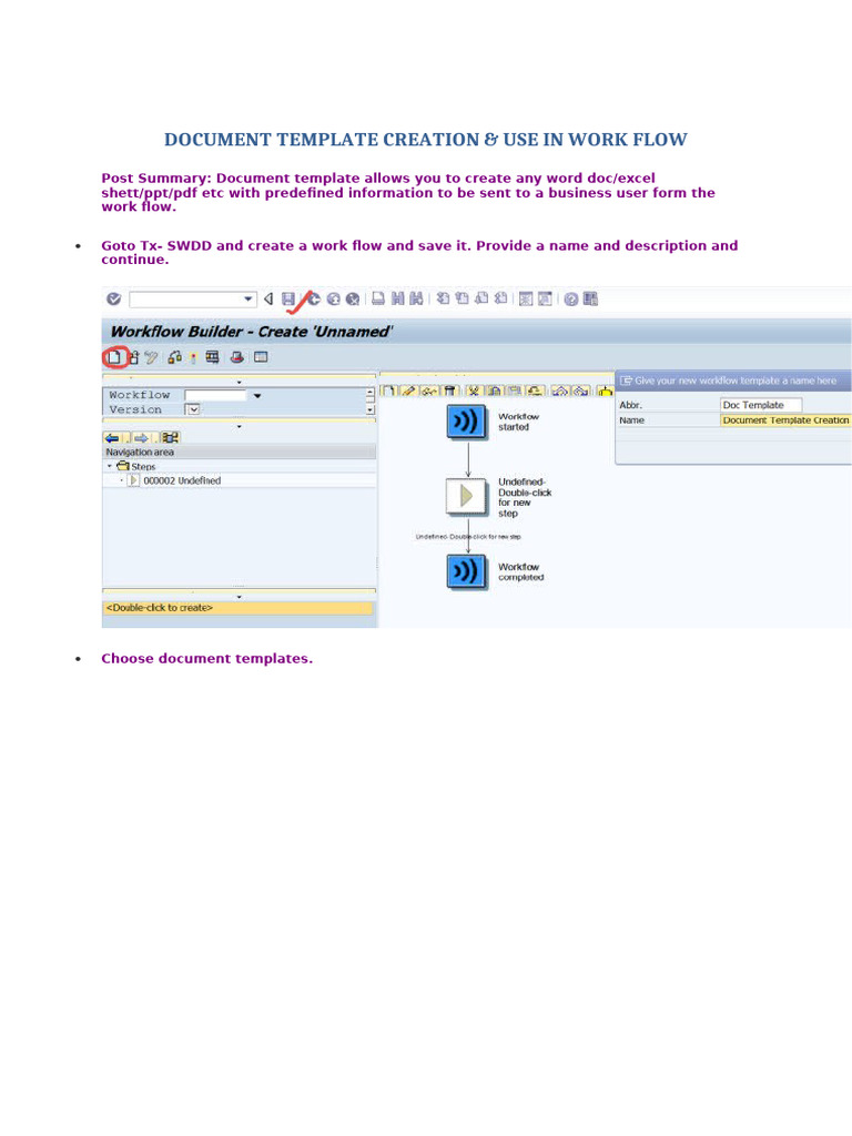 Document Template Creation Pdf