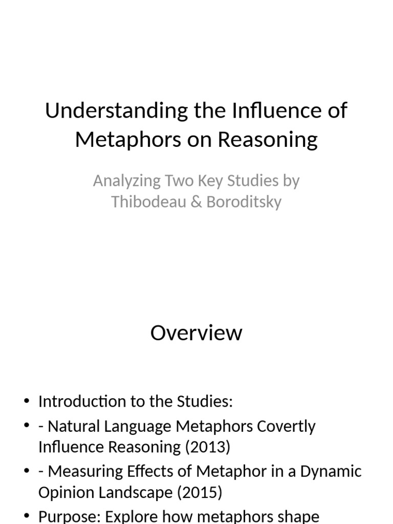 Metaphor Comparison | PDF