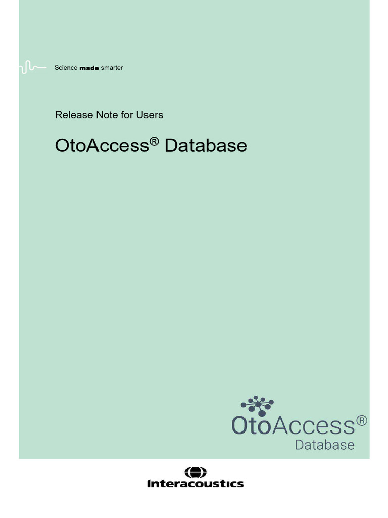 Otoaccess 2.x - Nota Técnica | PDF | Electronic Health Record | Databases