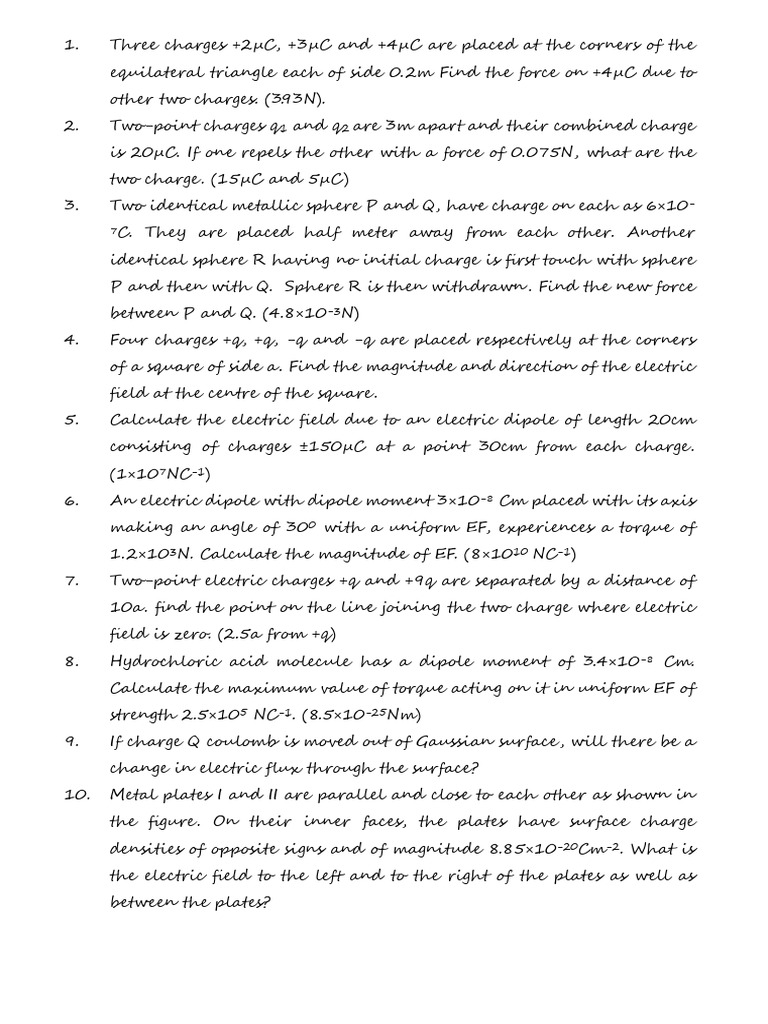 Three Charges | PDF