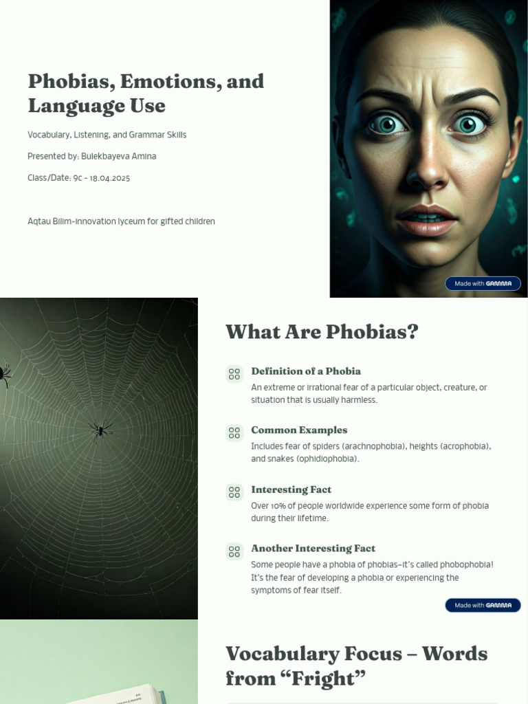 Phobias-Emotions-and-Language-Use-2 | PDF | Phobia | Mental Health