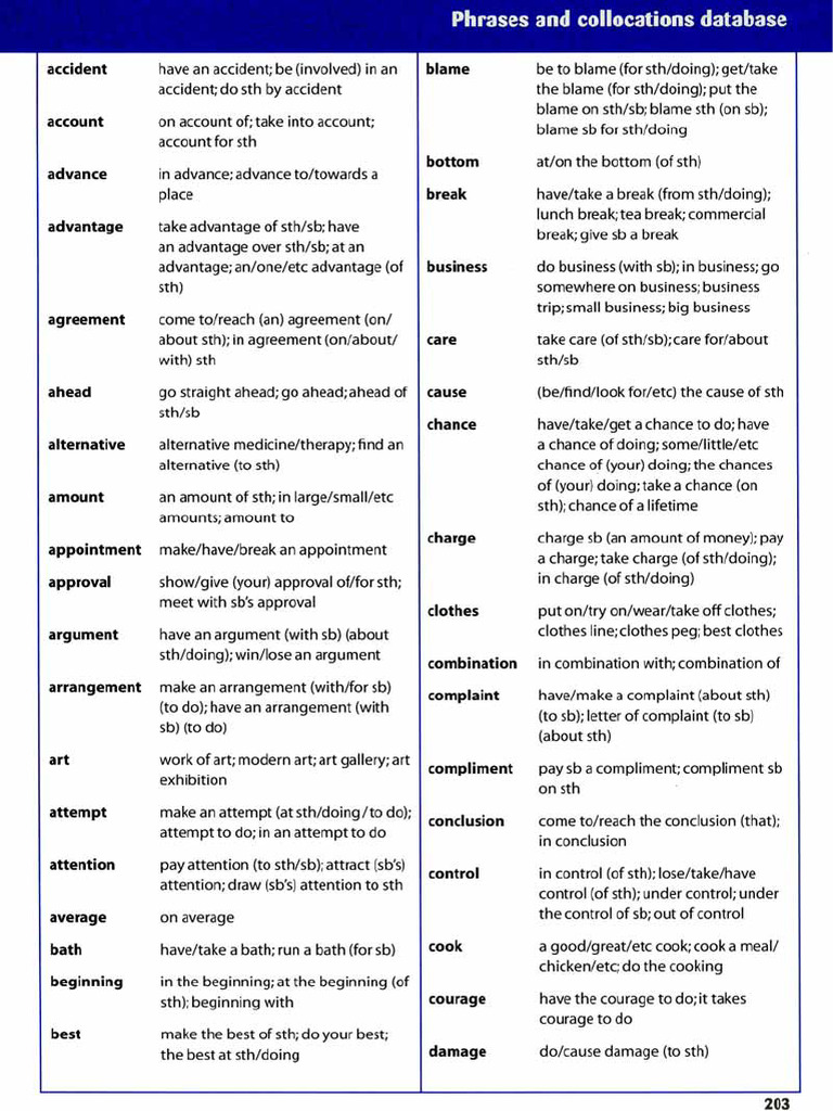collocation database | PDF