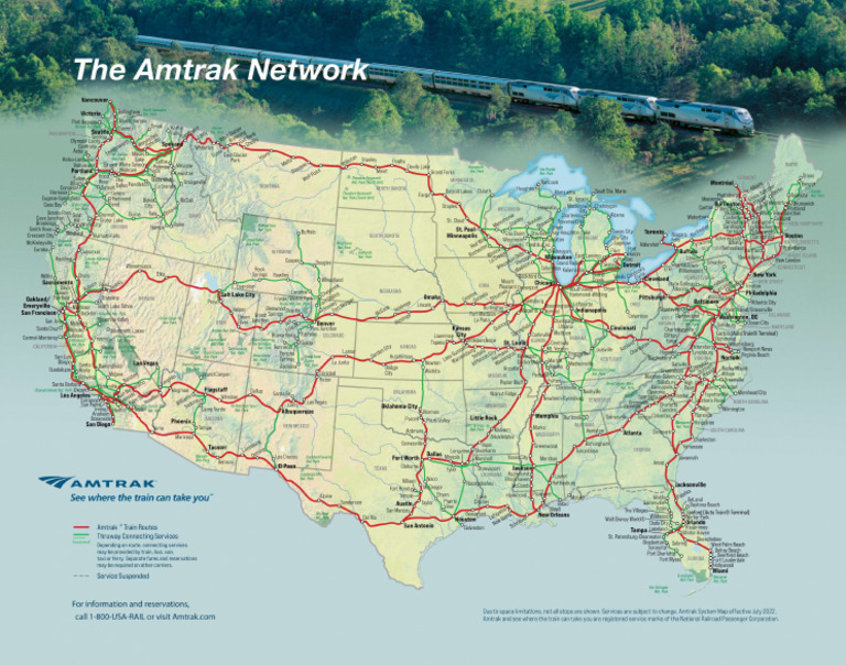 Amtrak Map 020923 | PDF