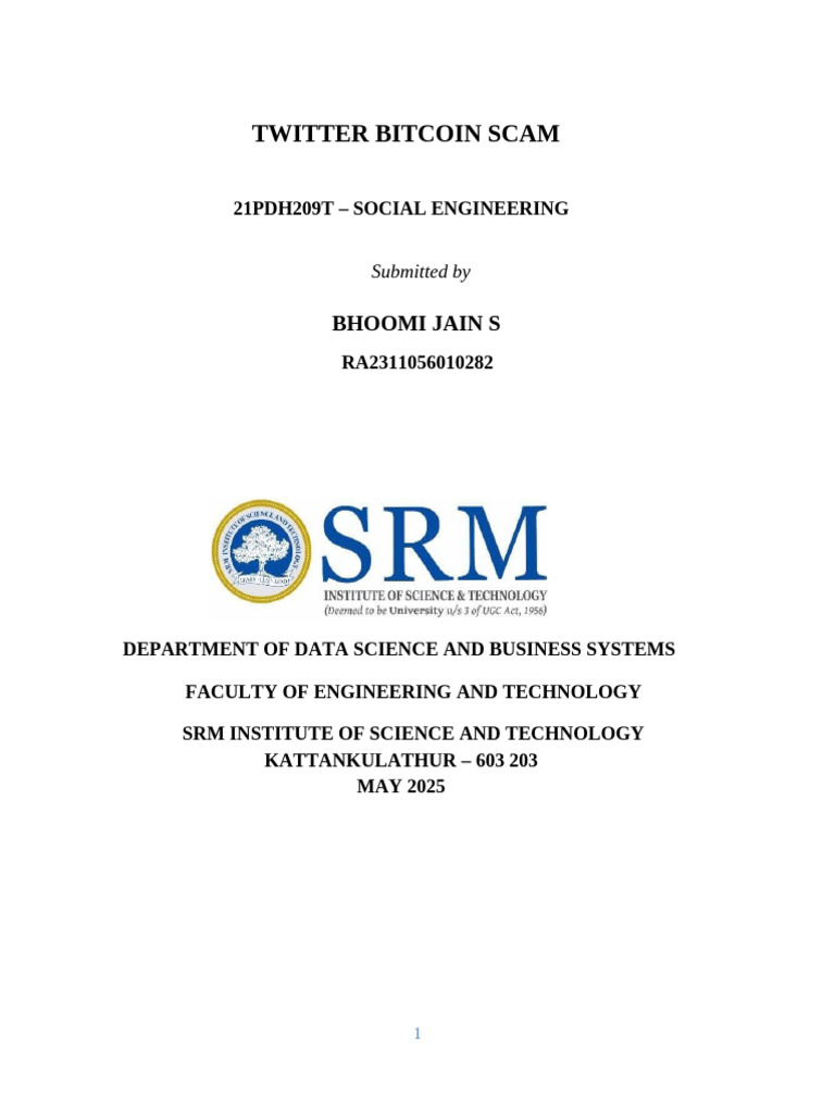 Twitter Bitcoin Scam Case Study Expanded | PDF | Computer Security ...