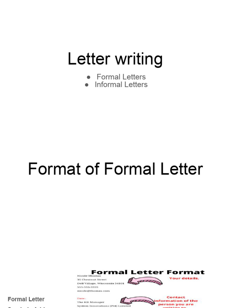 Guide to Writing Formal and Informal Letters | PDF