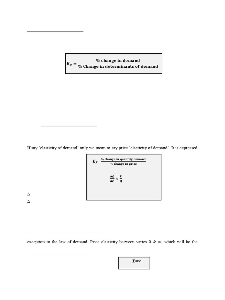 Understanding Price Elasticity of Demand | PDF | Elasticity (Economics ...