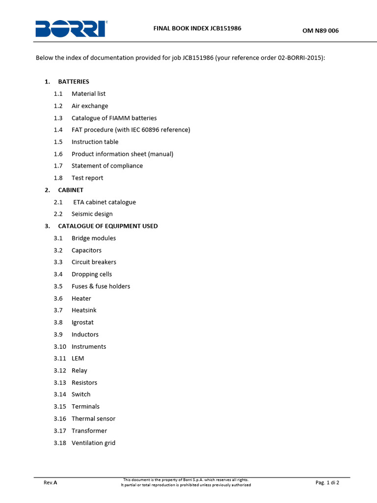 OMN89006 - Final Book Index JCB151986 | PDF | Fuse (Electrical ...