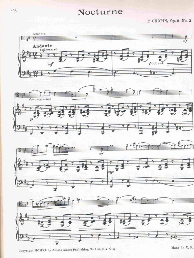 Chopin Nocturne (Piano) | PDF