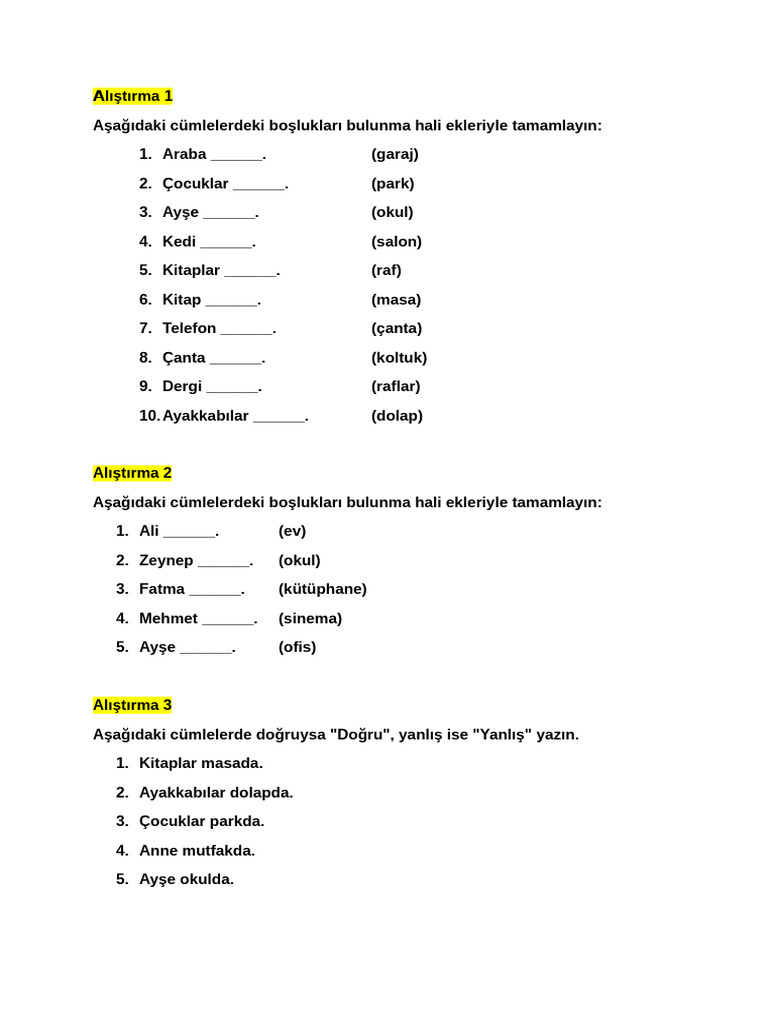 Bulunma Hali Alistirma | PDF