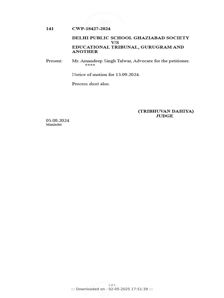 CWP 18427 2024 05 08 2024 Interim Order | PDF