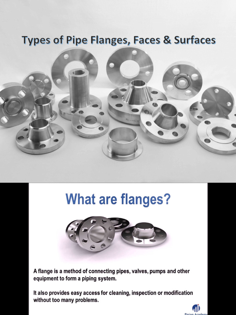 Types of Pipe Flanges, Faces & Surfaces | PDF | Mechanical Engineering
