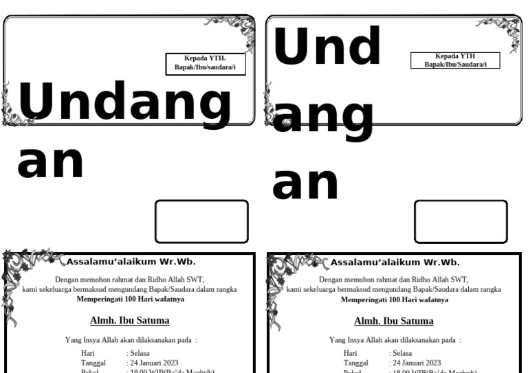 Undangan Mode A4 | PDF